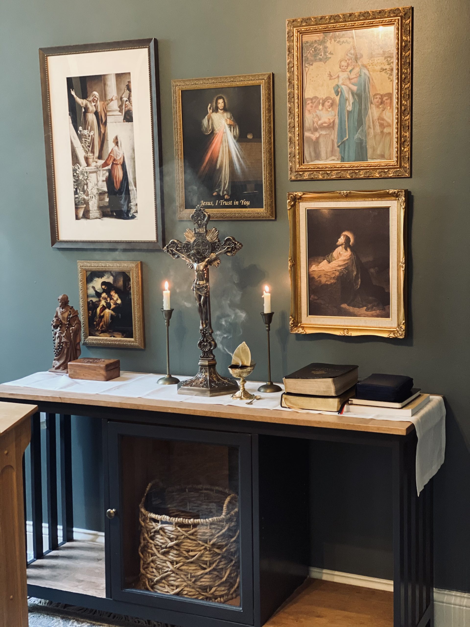 Making space for prayer: how one mom of 6 designed a home oratory ...