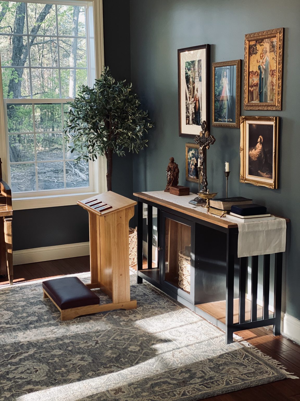 Making space for prayer: how one mom of 6 designed a home oratory ...