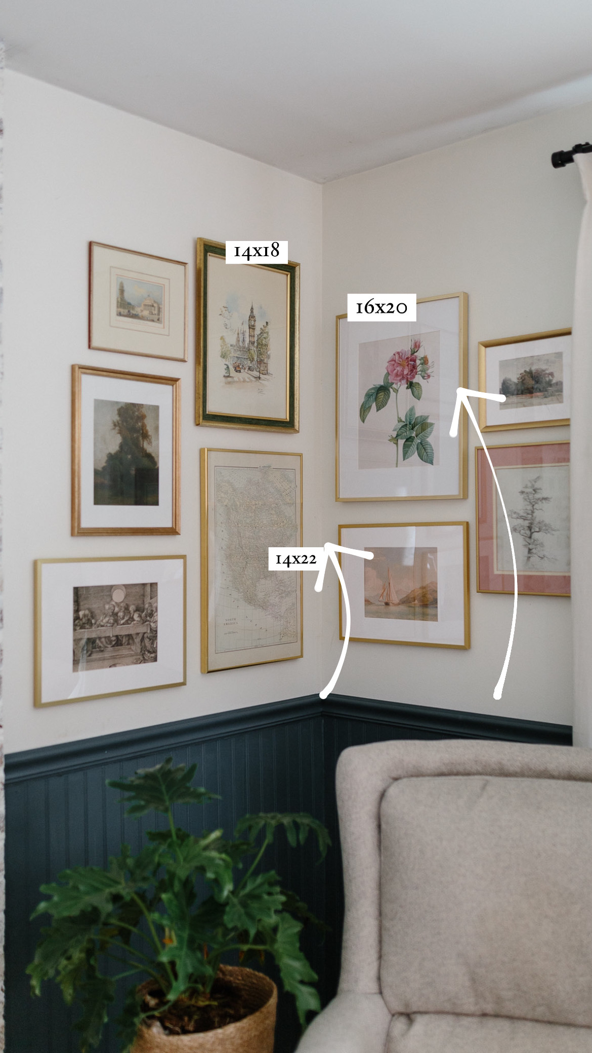 How to Build a Corner Gallery Wall | Aberle Design Co.